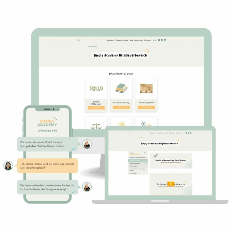 Simply Academy - Die Handmadebusiness Academy - Sei dabei Simply Academy - Die Handmadebusiness Academy - Sei dabei